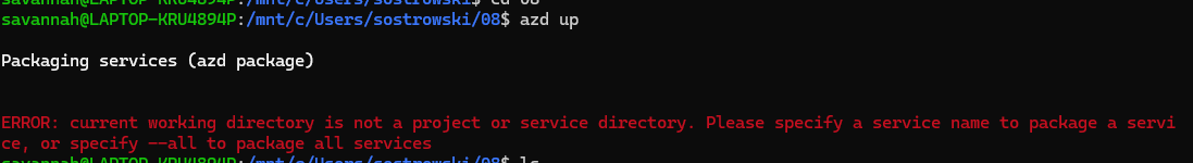 Improve error message on `azd up` in empty dir · Issue #1919 · Azure/azure-dev · GitHub