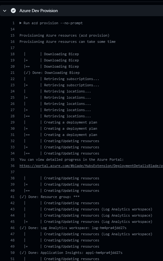 Improve The Ux Of Provisiondeploy In Cicd · Issue 2070 · Azureazure Dev · Github