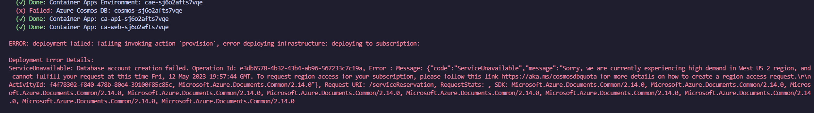 Error earlier on `azd provision` · Issue #2201 · Azure/azure-dev · GitHub