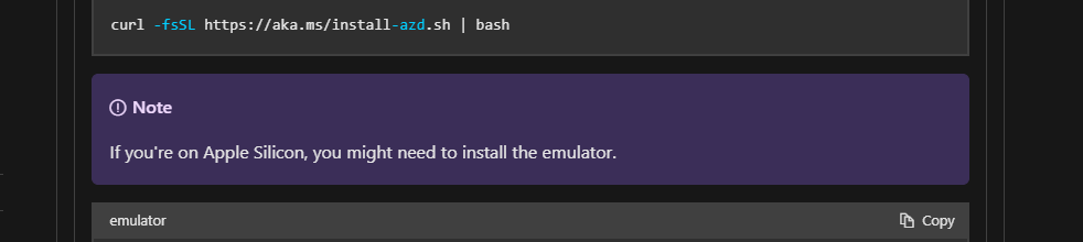 Add ARM build details to Mac install on official docs · Issue #2216 · Azure/azure-dev · GitHub