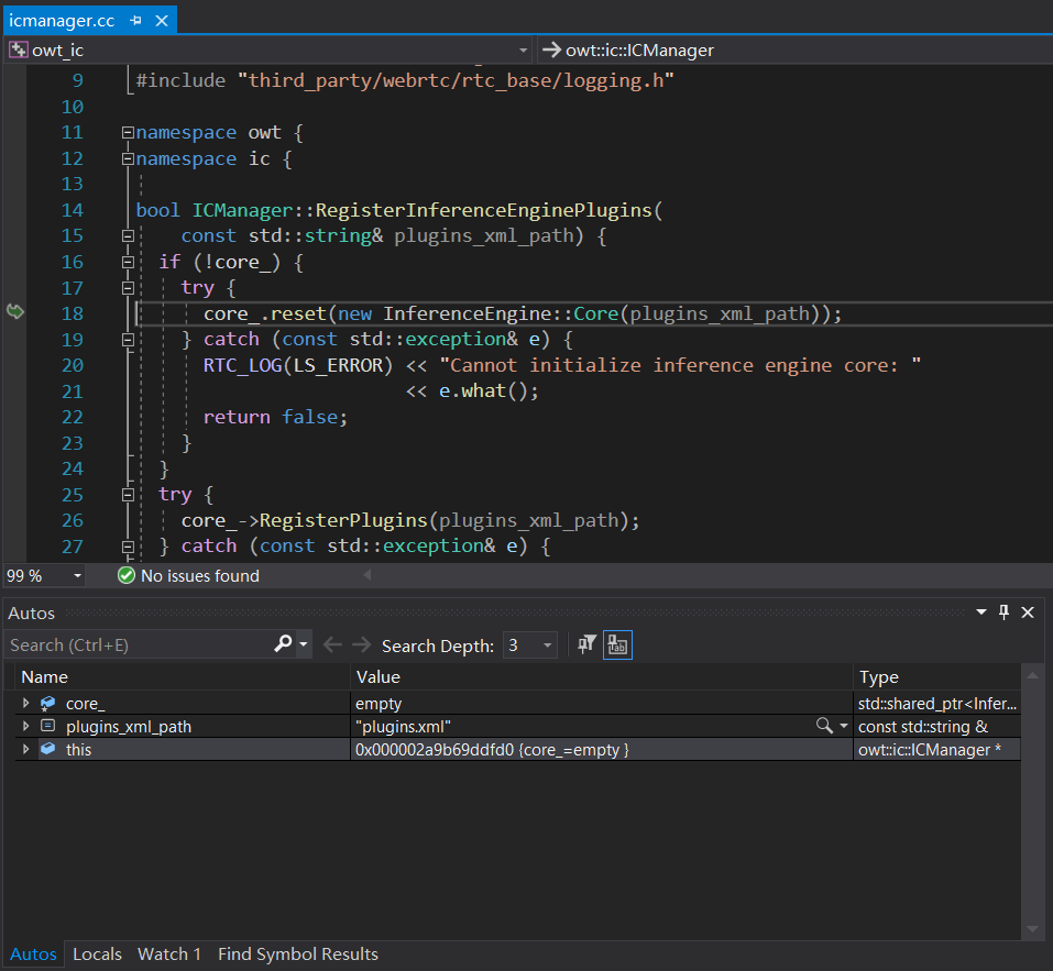 [Bug] segmentation fault in debug mode, when initializing core · Issue #8698 · openvinotoolkit ...