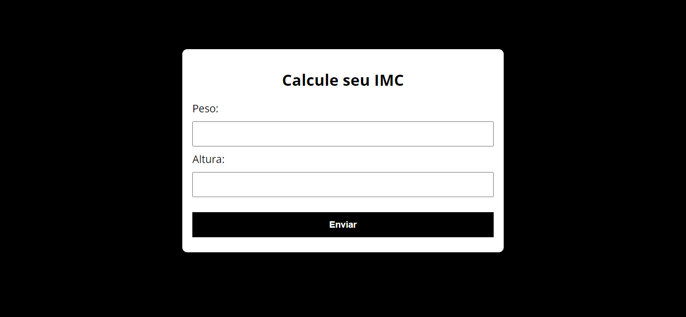 GitHub - samanthafrm/calculadora-IMC: Desenvolvido calculadora de IMC - estudos utilizando ...