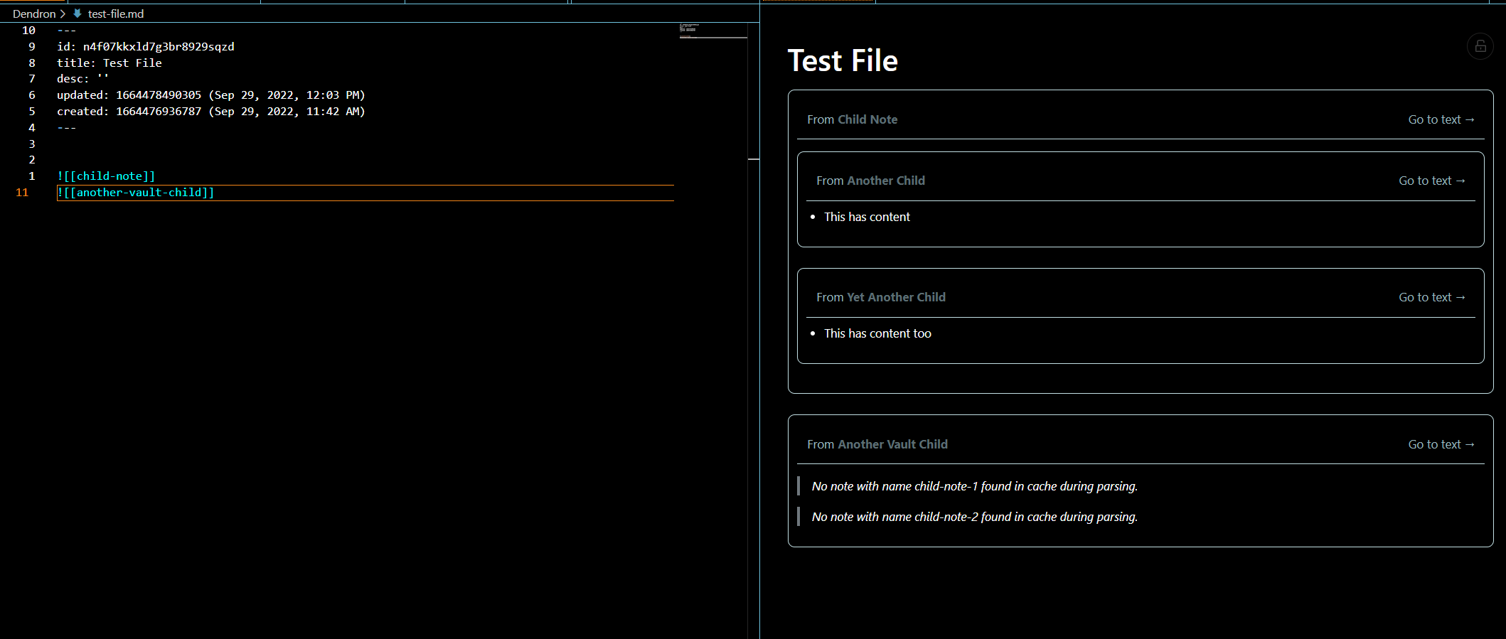 Nesting note references don't work across vaults · Issue #3613 · dendronhq/dendron · GitHub