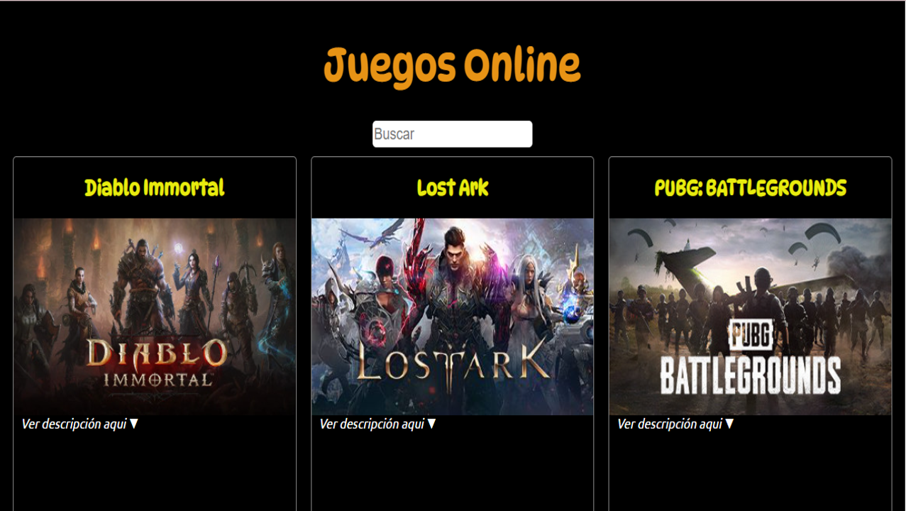 GitHub - Naimerith/Juegos-Online: Consumo de Api de https://www.freetogame.com/api-doc donde se ...