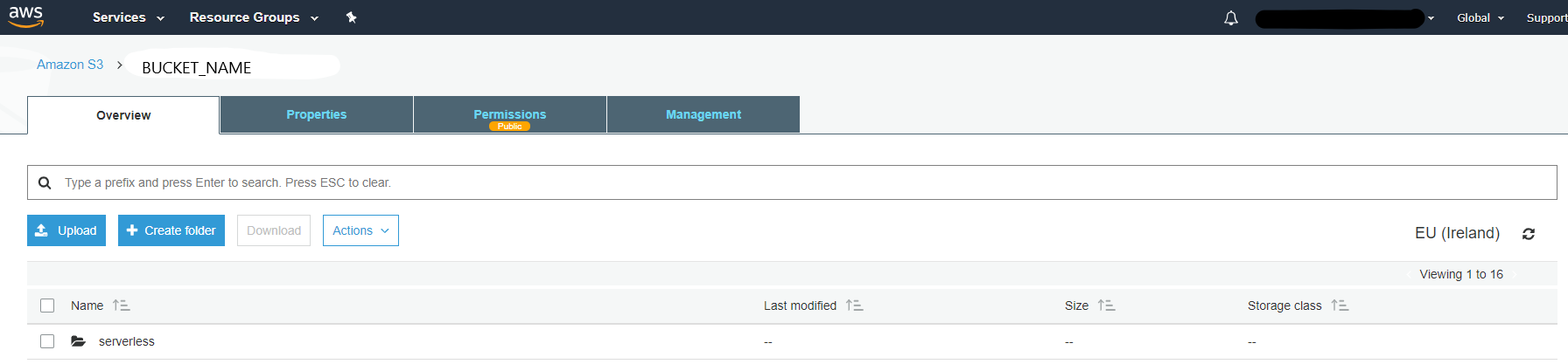 Missing required key 'Bucket' in params · Issue #2341 · serverless/serverless · GitHub
