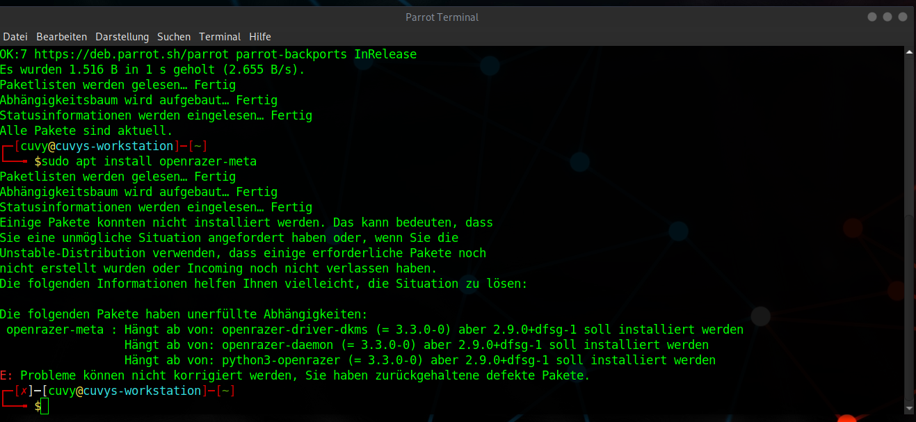 dependency cannot be fulfilled || openrazer-driver-dkms · Issue #1821 · openrazer/openrazer · GitHub