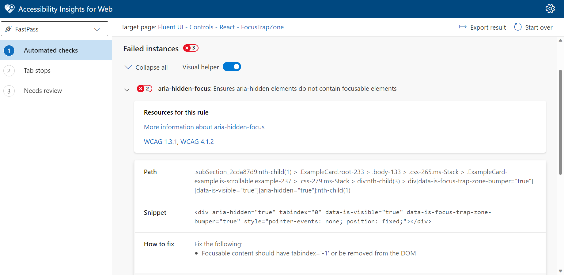 [Bug]: Fastpaas issue in FocusTrapZone · Issue #25402 · microsoft/fluentui · GitHub