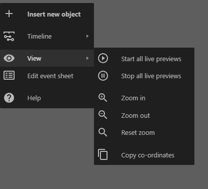 "Menu" context menu icons size not matching text size · Issue #6731 · Scirra/Construct-bugs · GitHub
