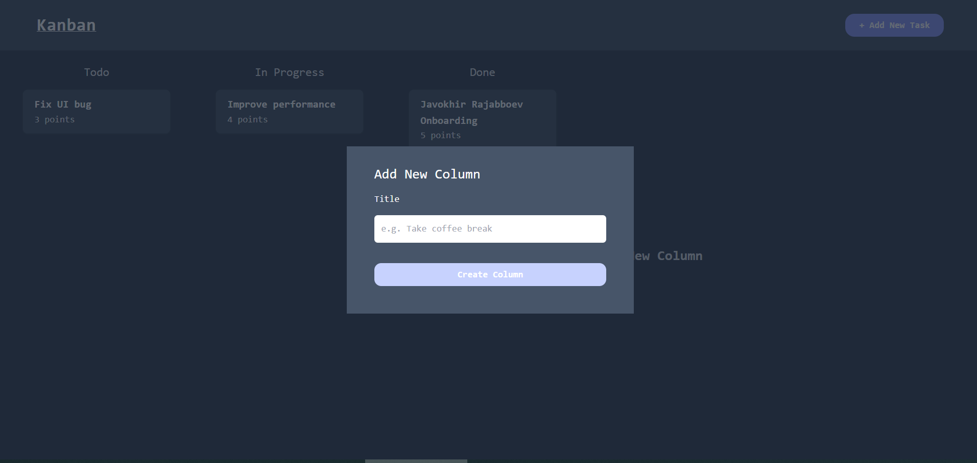 GitHub - Javokhir12/kanban-board: Simple task management web app