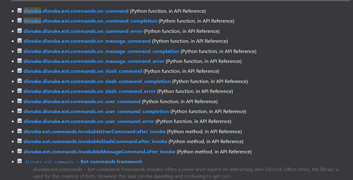 Duplicated disnake.disnake in Event Reference for commands framework in docs · Issue #944 ...