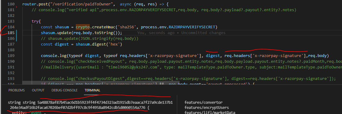 Validate Webhook Signature · Issue #29 · razorpay/razorpay-node · GitHub