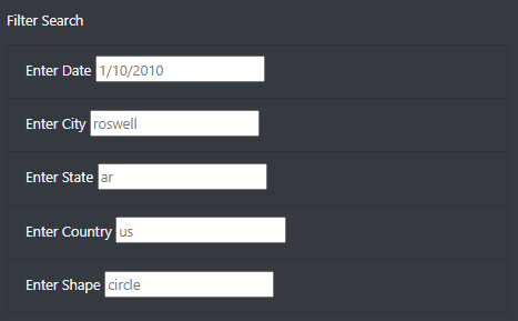 GitHub - CrossCreed/UFOs: JavaScript, Bootstrap, and UFOs Module 11