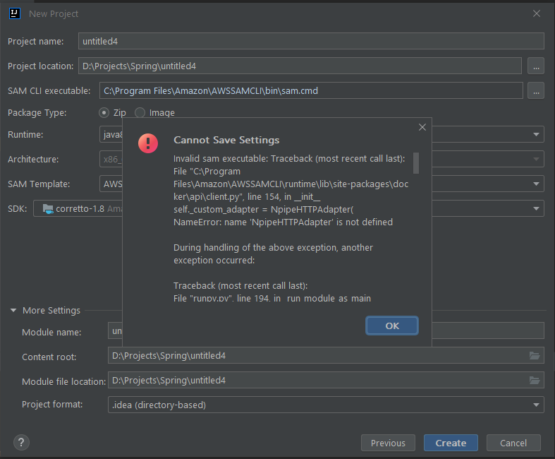 Invalid Sam Executable · Issue 3546 · Aws Aws Toolkit Jetbrains · Github