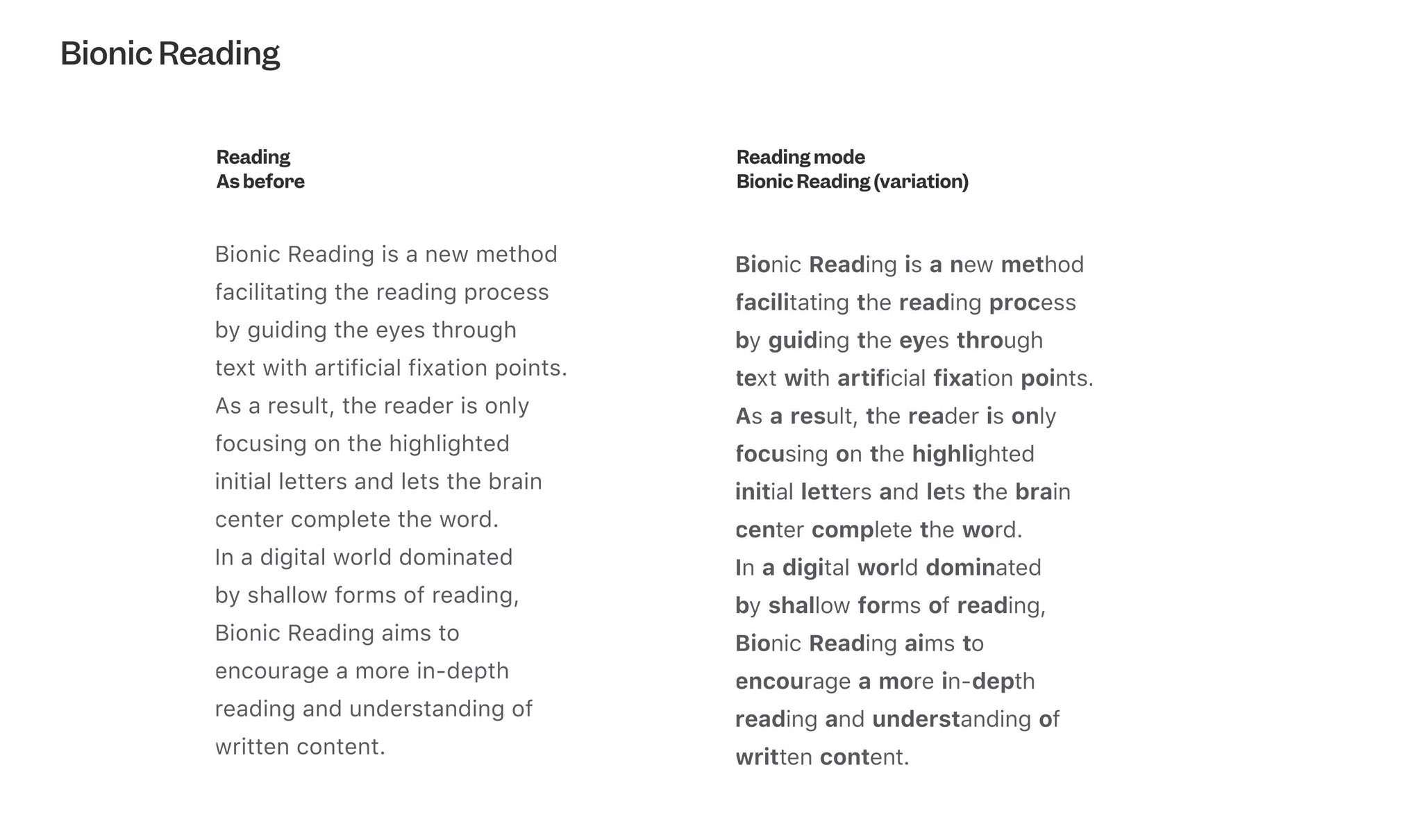 FR: Add Bionic reading feature · Issue #9117 · koreader/koreader · GitHub