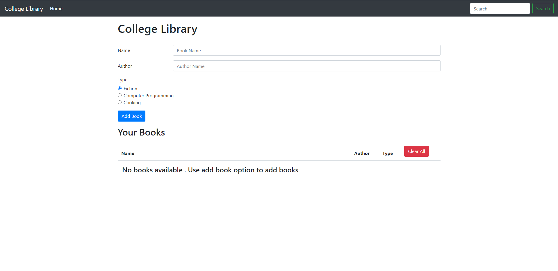 GitHub - sL0p3/CollegeLibrary