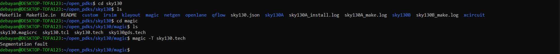 Segmentation fault while opening Magic VLSI with sky130 technology · Issue #397 · google ...