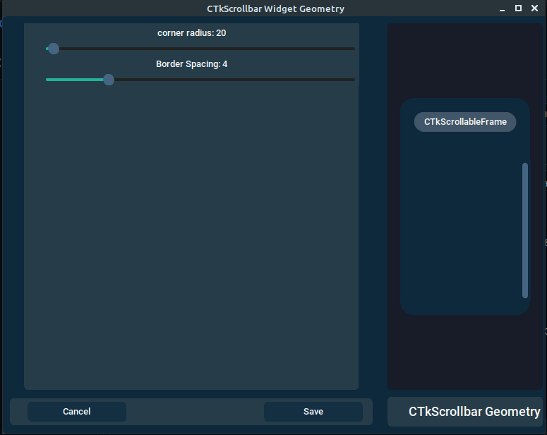 CTk v5.1.2: Changing corner_radius of CTkScrollableFrame causes a change in frame height/width ...