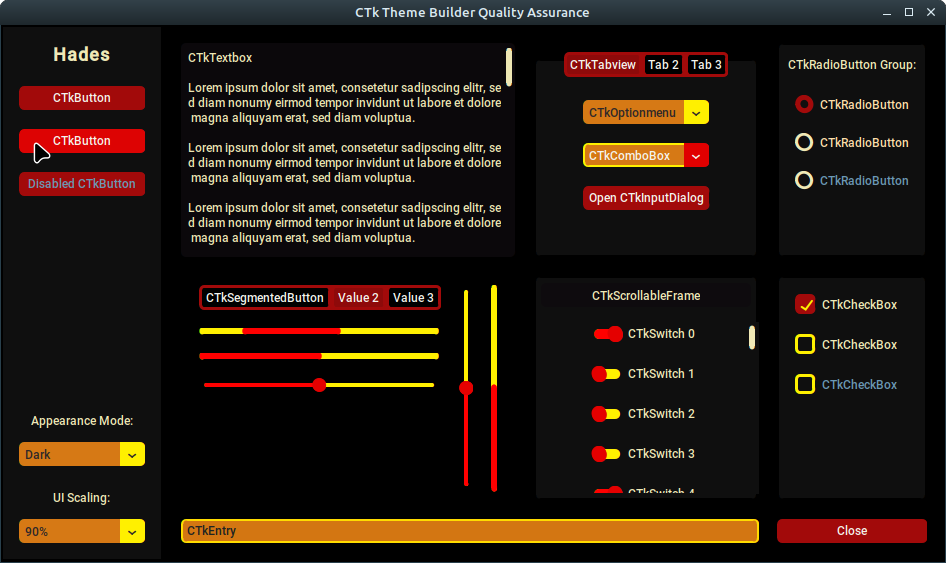 5 New Customtkinter Themes · Tomschimansky Customtkinter · Discussion 8343