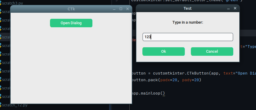 canot get value text when input CTkInputDialog · Issue #1722 · TomSchimansky/CustomTkinter · GitHub