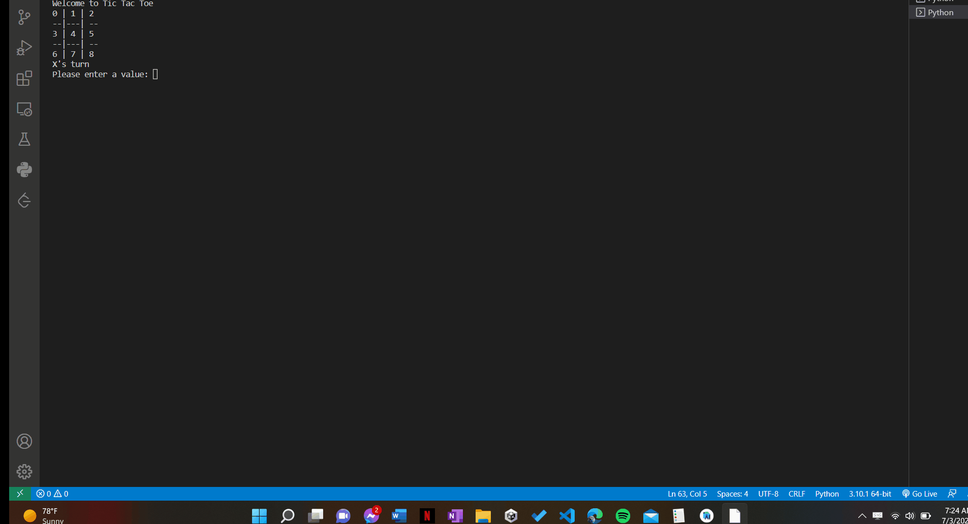 GitHub - Kashaf22/Tic-Tac-Toe