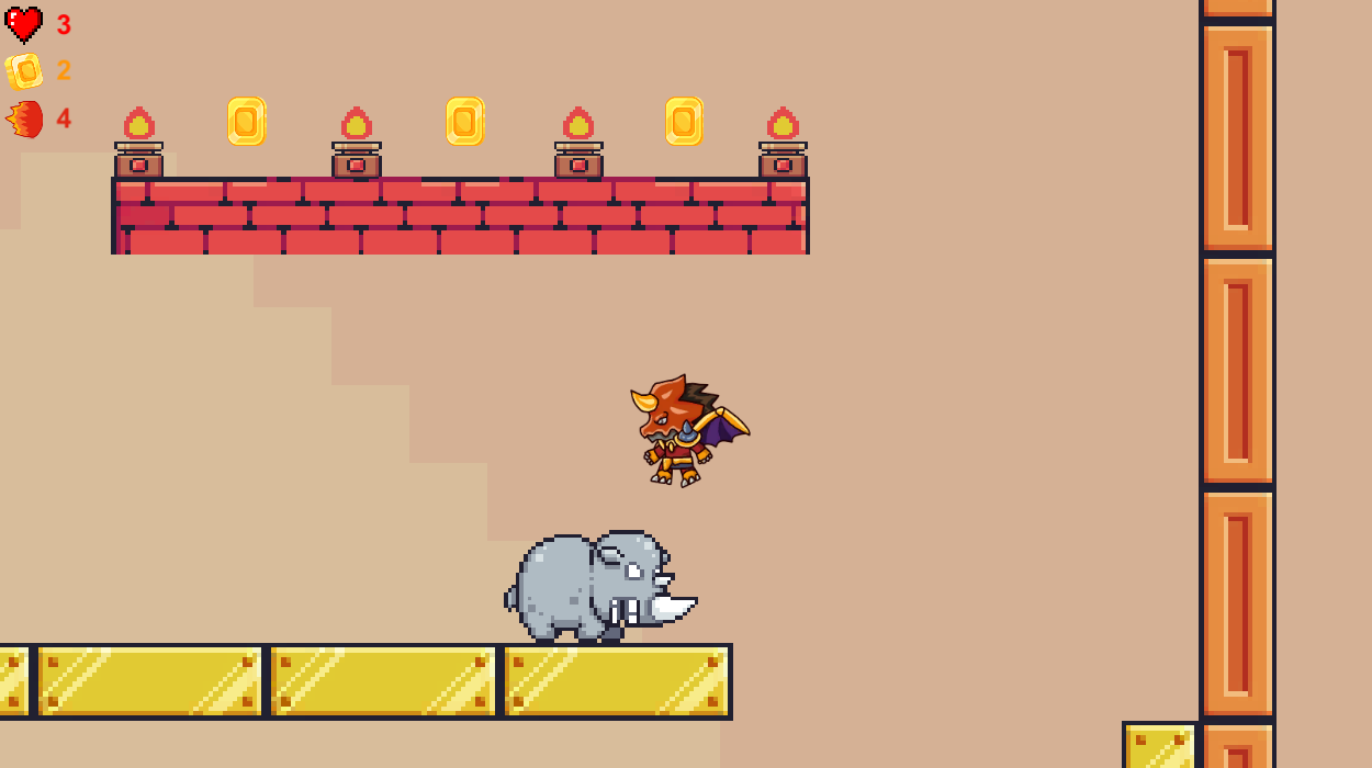 GitHub - yahsideniz/DragonWarrior: 2D adventure platform game with 3 levels.