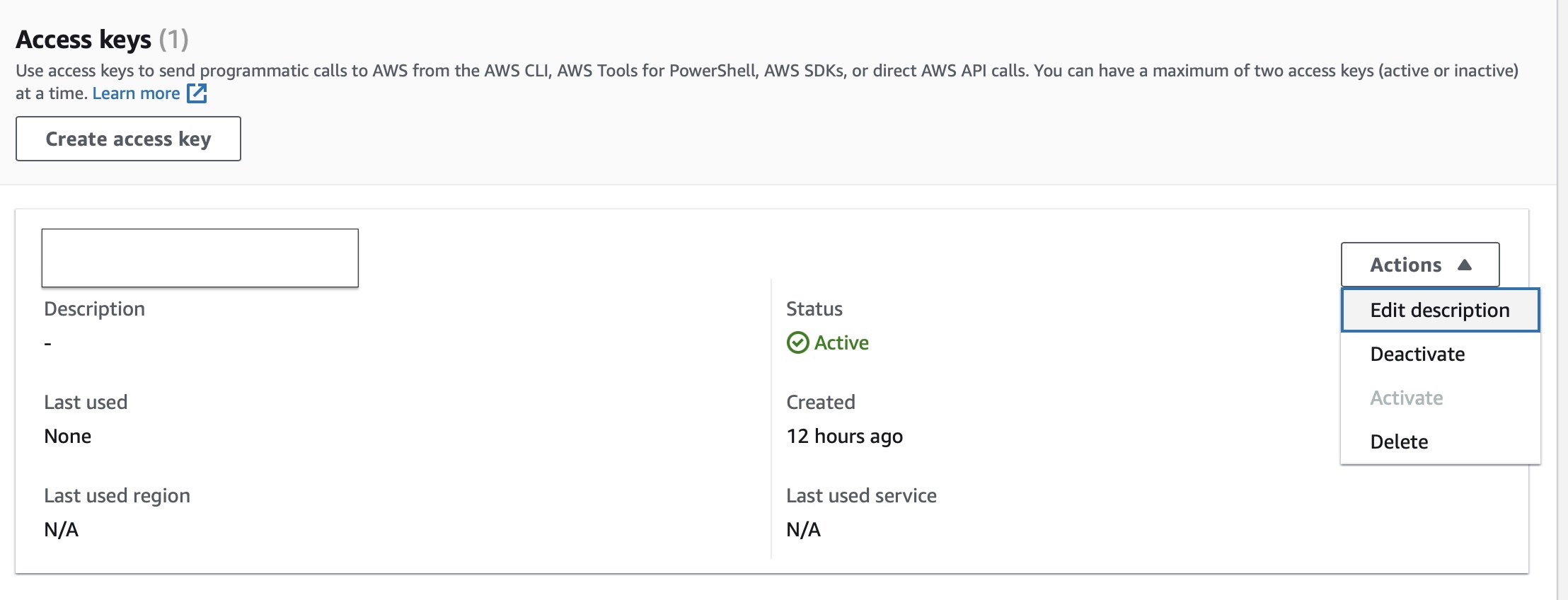 Add Description To Accesskey · Issue 1831 · Aws Cloudformation Cloudformation Coverage Roadmap