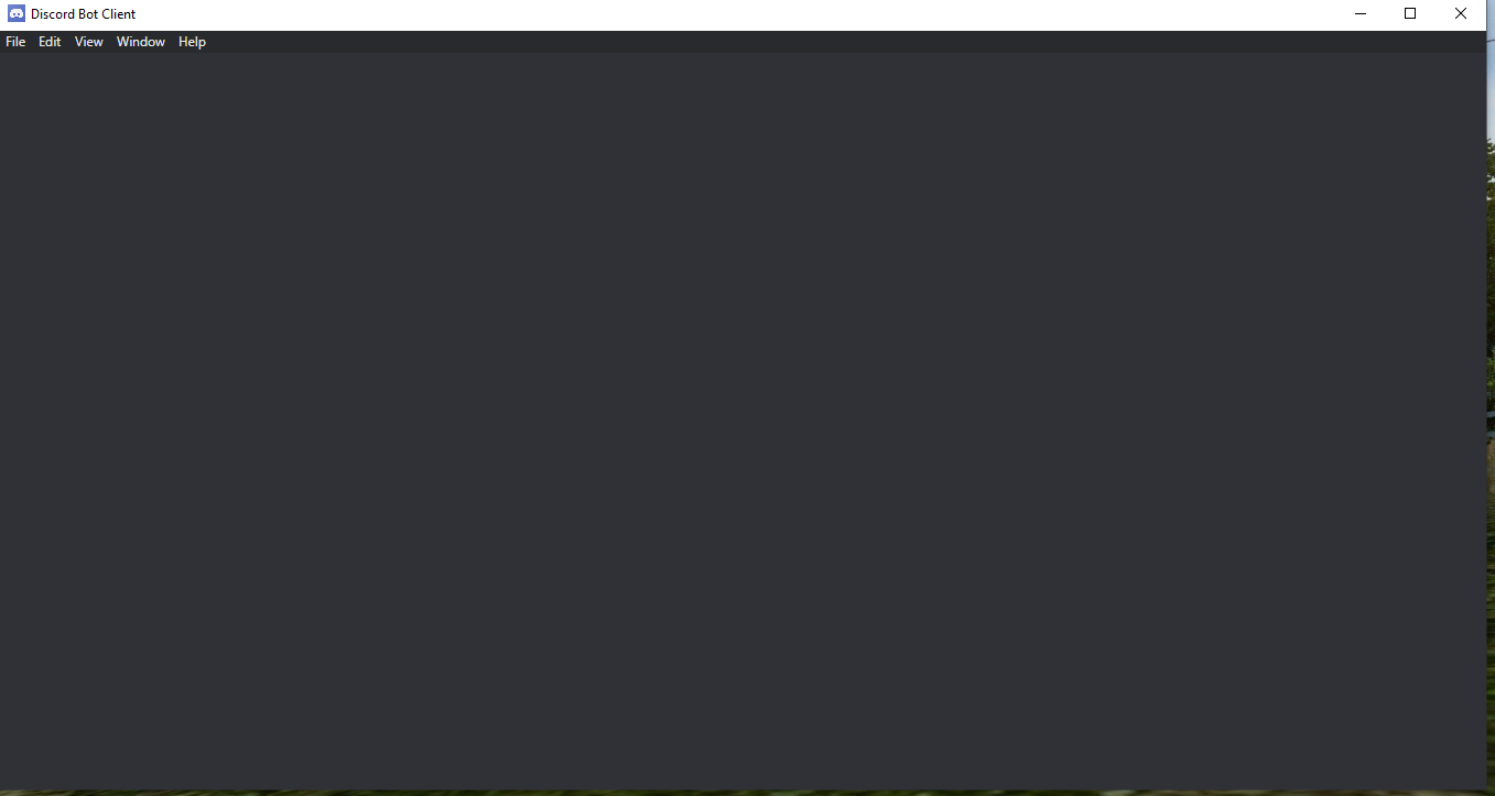 i can't get to the screen where you put your bot token, I only get a ...