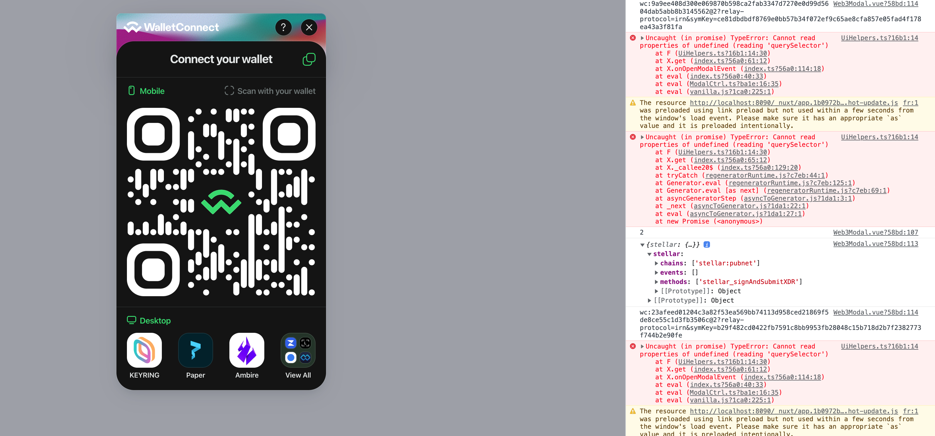 Errors on Vanilla (Beta.2) · Issue #677 · reown-com/appkit · GitHub