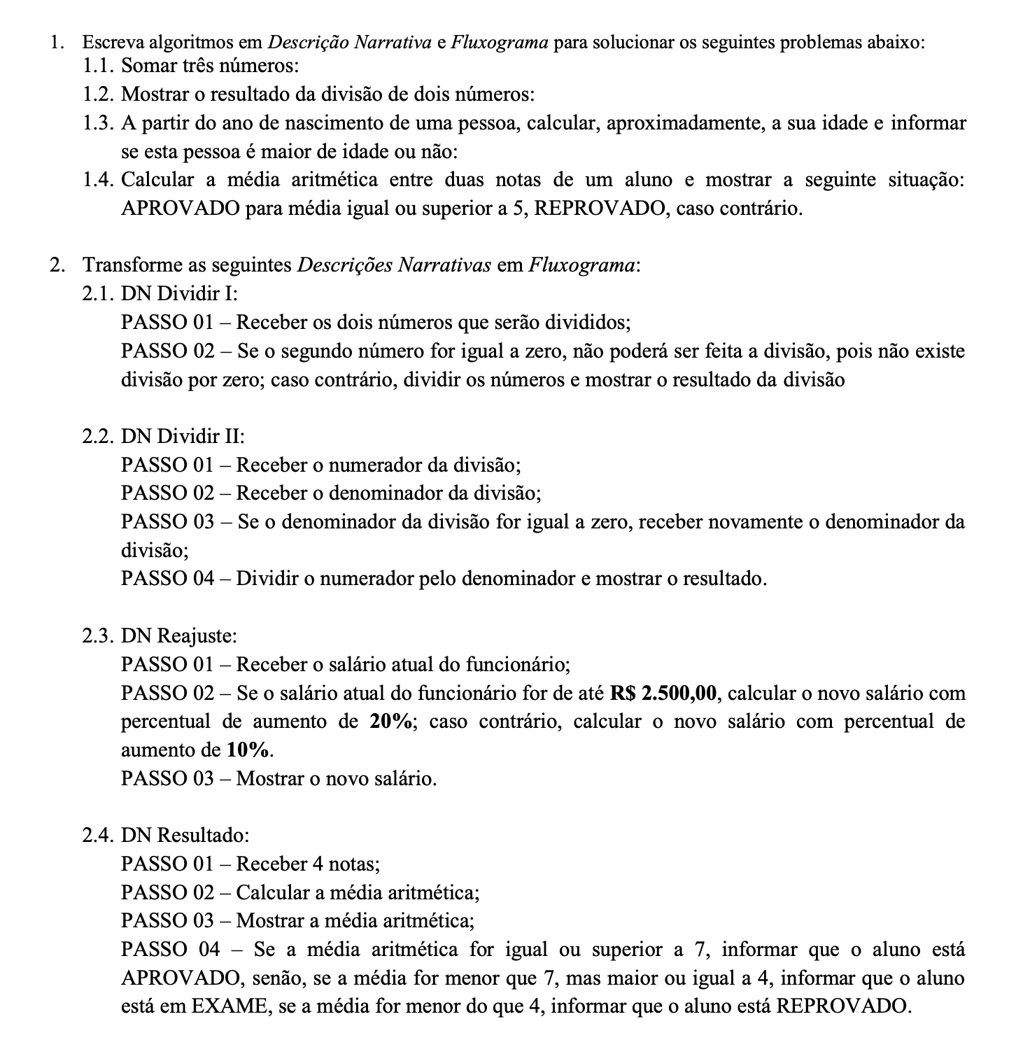 GitHub - MarquesEmiLly/Condicionais: Lista de exercicios