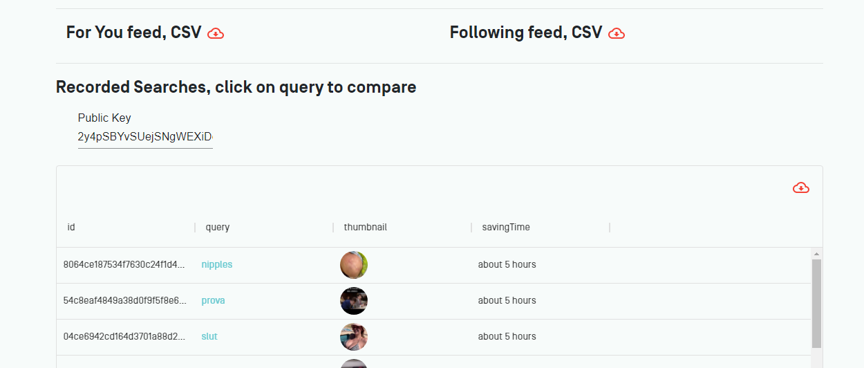 describe funcionality and data format for extension 0.2.5 · Issue #289 · tracking-exposed/trex ...