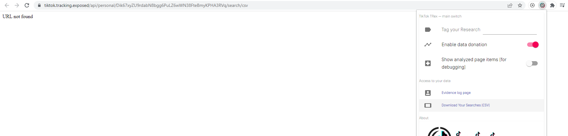 the button in 2.6.1 tiktok "dowload search CSV" do not bring to a working link · Issue #583 ...