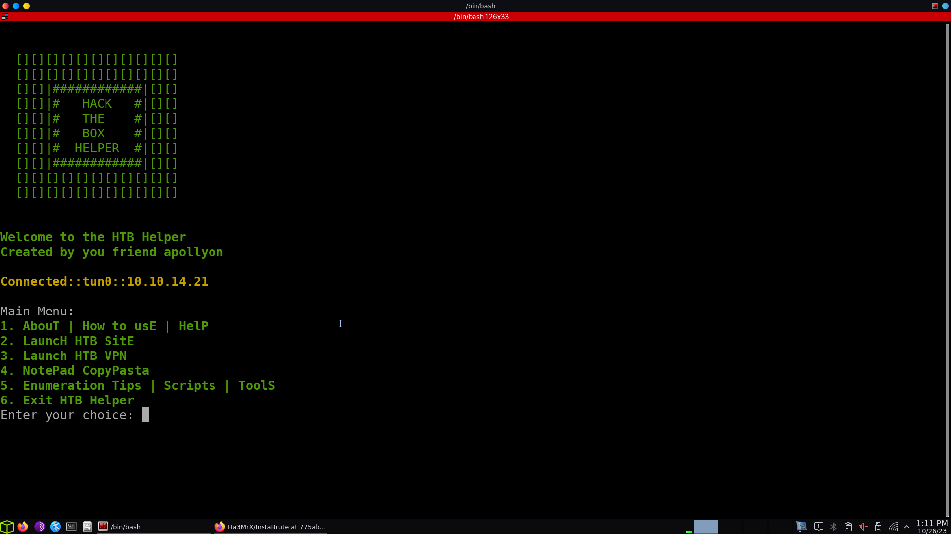 GitHub - B4MNsec/HTBhelper: An organized framework built with bash designed for the Hack The Box ...