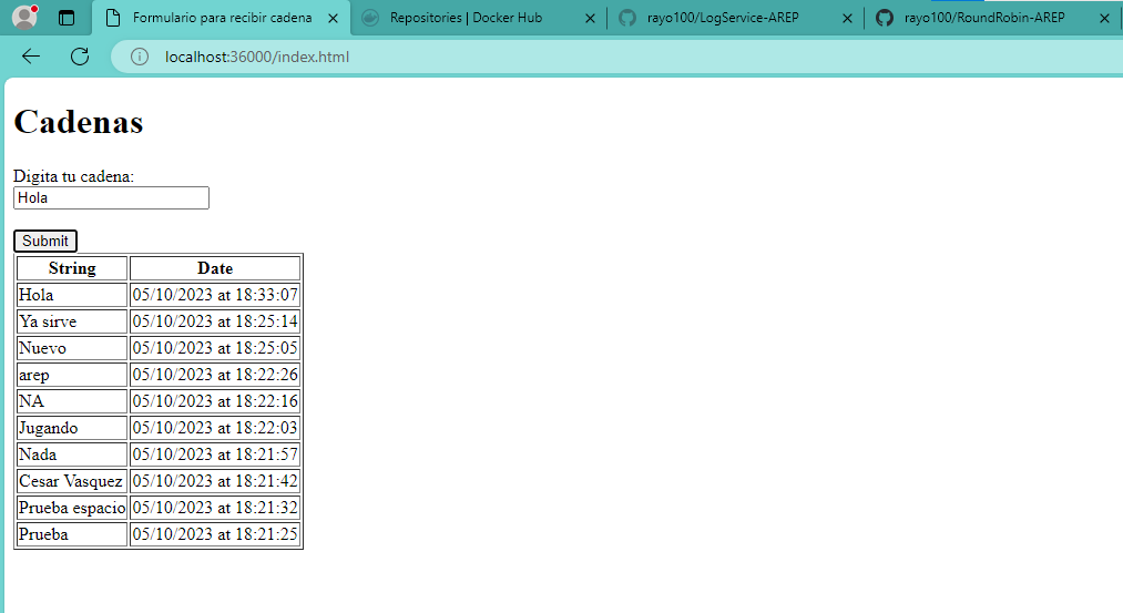 GitHub - rayo100/LogService-AREP