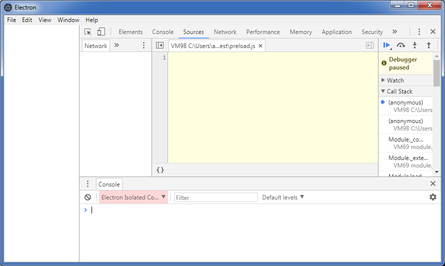 Renderer Devtools Debugger Is Not Functional When Stopped By A Debugger 7291