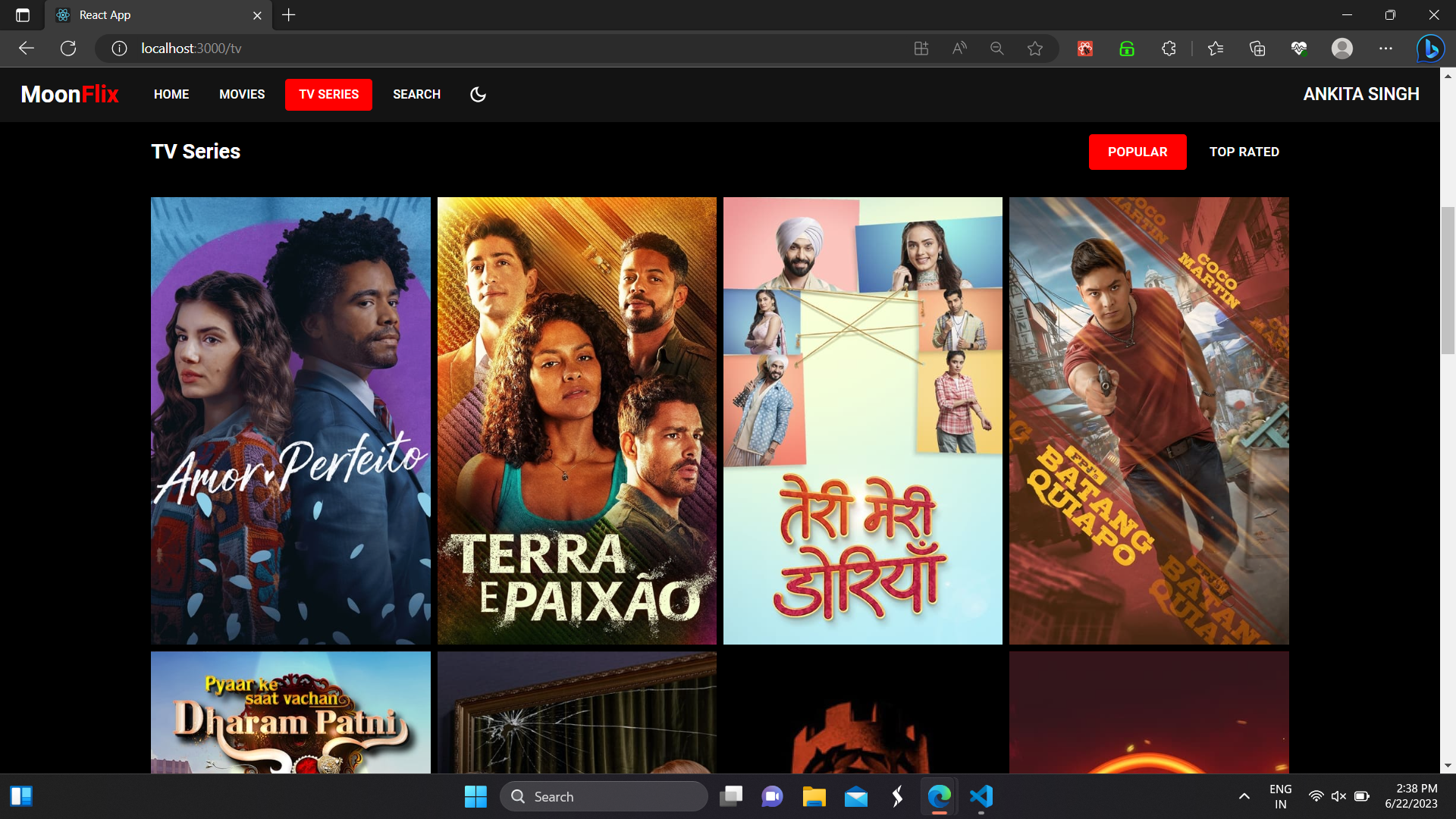 GitHub - AnkitaSingh2000/MoonFlix-Movie-App-: Movie Website