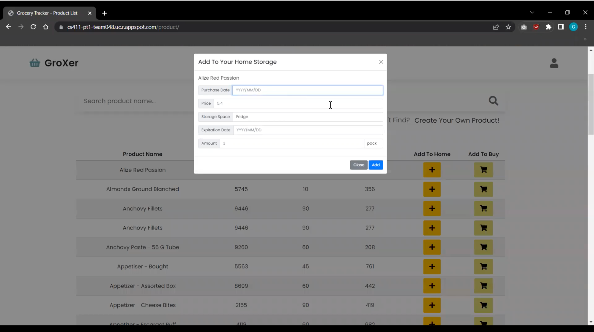 GitHub - candicechen016/Grocery-Tracker