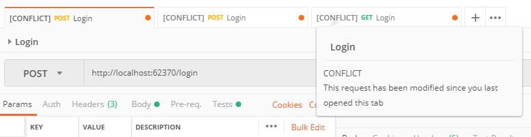 Duplicate tab warns of 'conflicts' and wont go away. · Issue #5396 · postmanlabs/postman-app ...