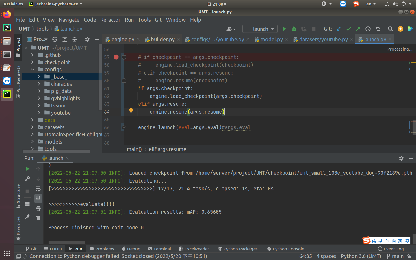 bug?? if (num_gt := sum(label)) == 0: · Issue #10 · TencentARC/UMT · GitHub