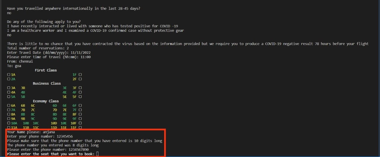 GitHub - Anjna25/Airplane_Seating_Reservation-System: Book your seat in ...