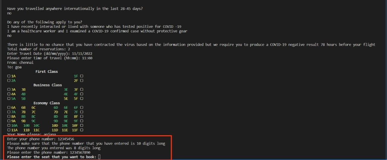 GitHub - Anjna25/Airplane_Seating_Reservation-System: Book your seat in Desired class