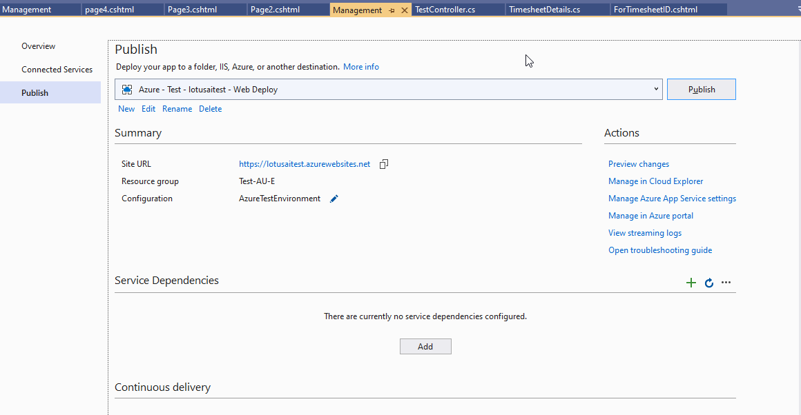 Visual Studio 2019 Publish Advanced Precompile Settings Help Page End At Unable To 