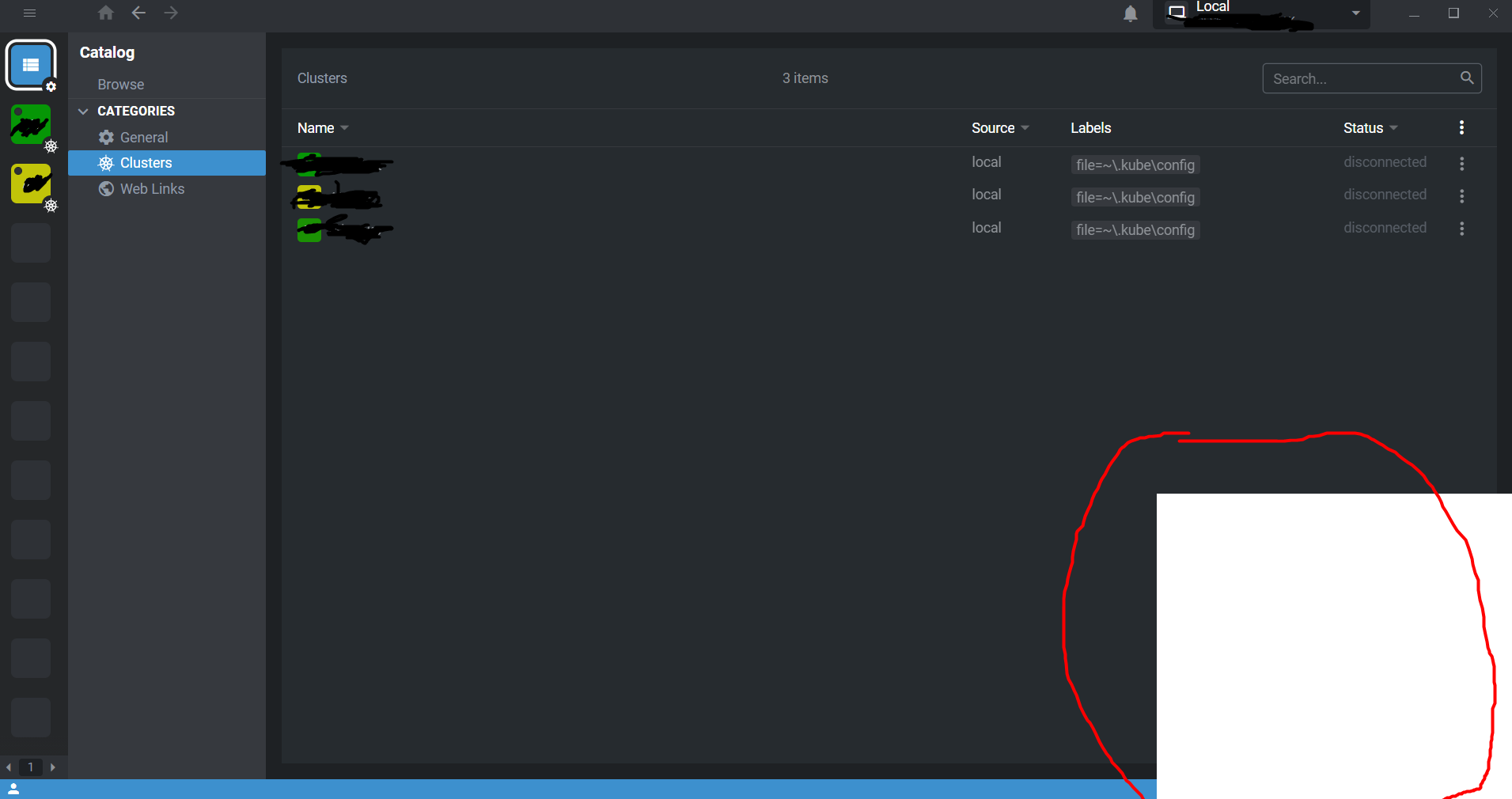 Visual Bug - White Square · Issue #6123 · lensapp/lens · GitHub