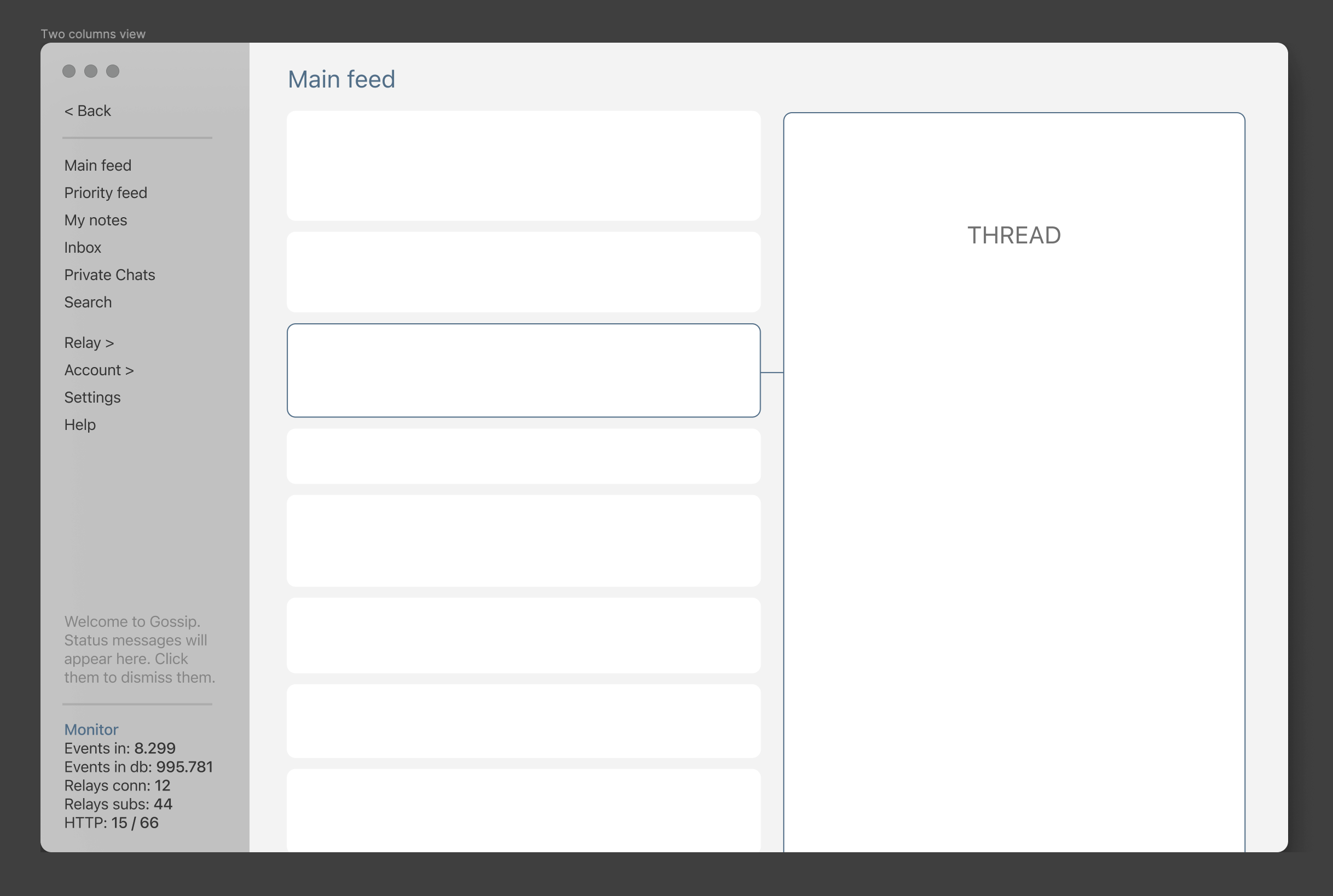 Two columns design · Issue #515 · mikedilger/gossip · GitHub
