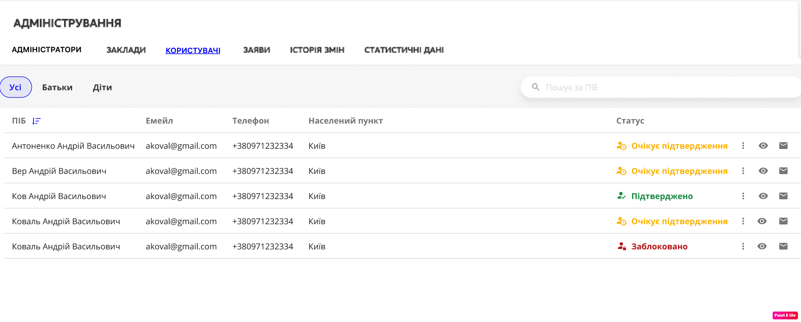 Area admin (Search by the ПІБ 5.3.2) · Issue #475 · ita-social-projects/OoS-Backend · GitHub