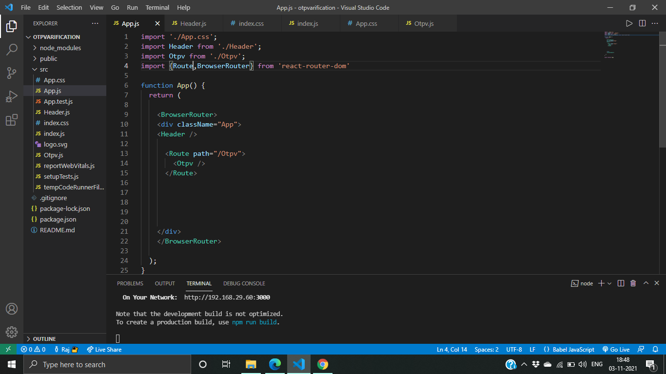GitHub - Rajkapoor51/OTP-Varification-in-ReactJs: It is Simple OTP ...