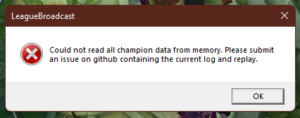 [BUG] Can't read ingame Gold · Issue #64 · floh22/LeagueBroadcast · GitHub