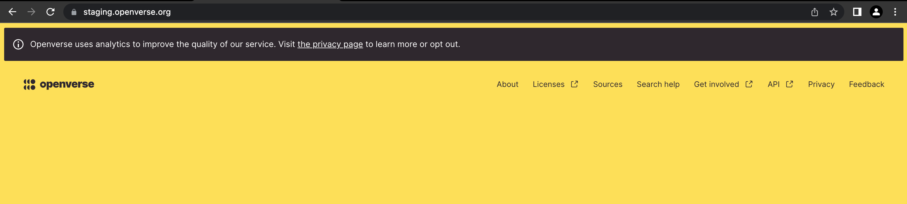 Close button not visible in dark banner · Issue #2203 · WordPress/openverse · GitHub