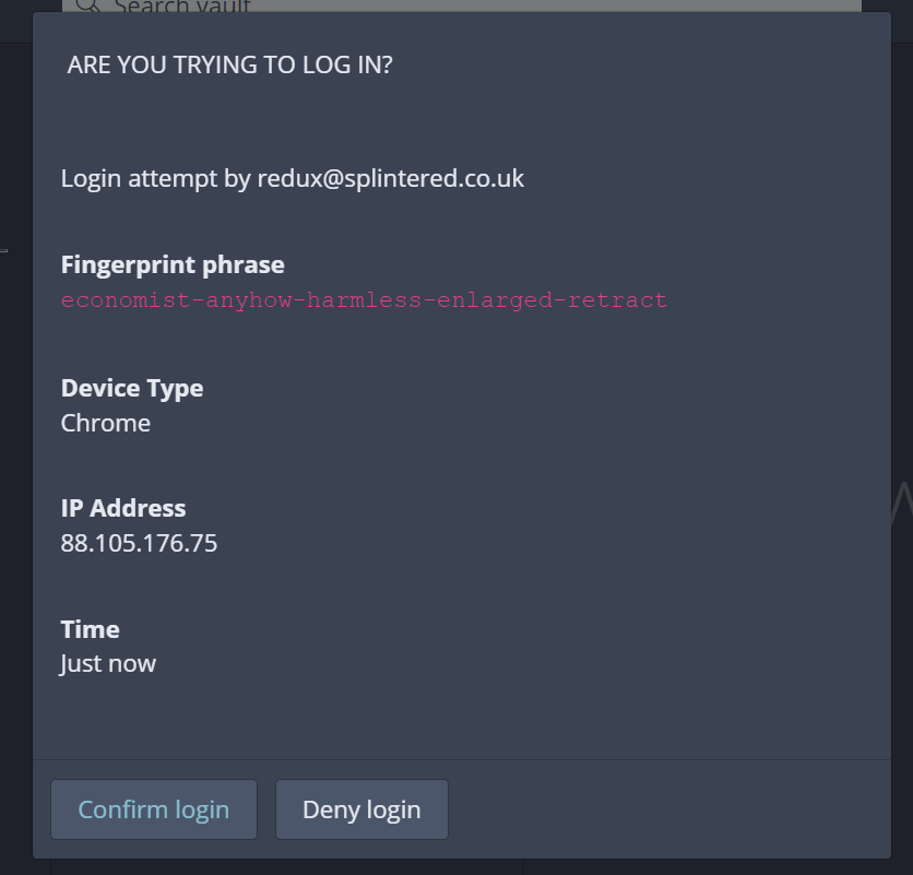 Accessibility: low contrast for fingerprint phrase in device login · Issue #5027 · bitwarden ...