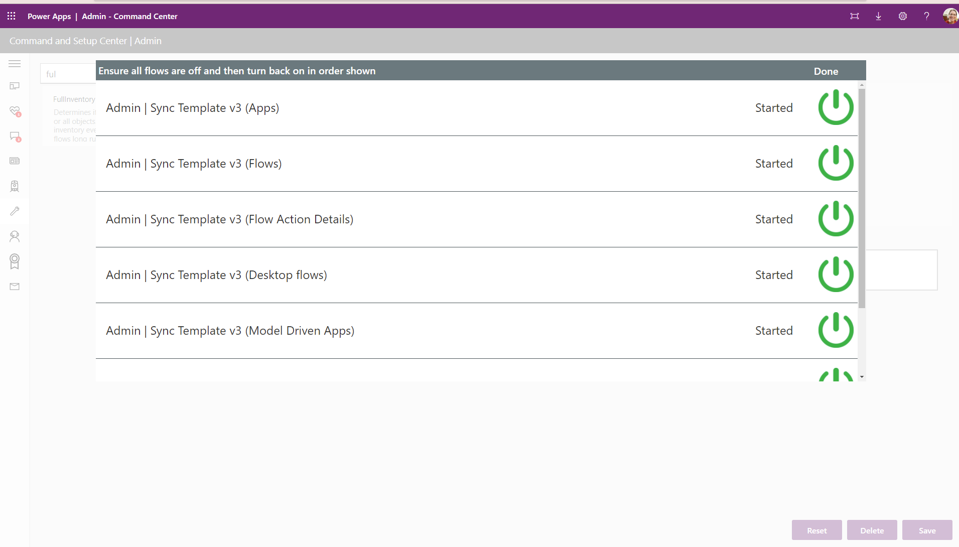 [CoE Starter Kit] Make full inventory run from Admin Command Center ...