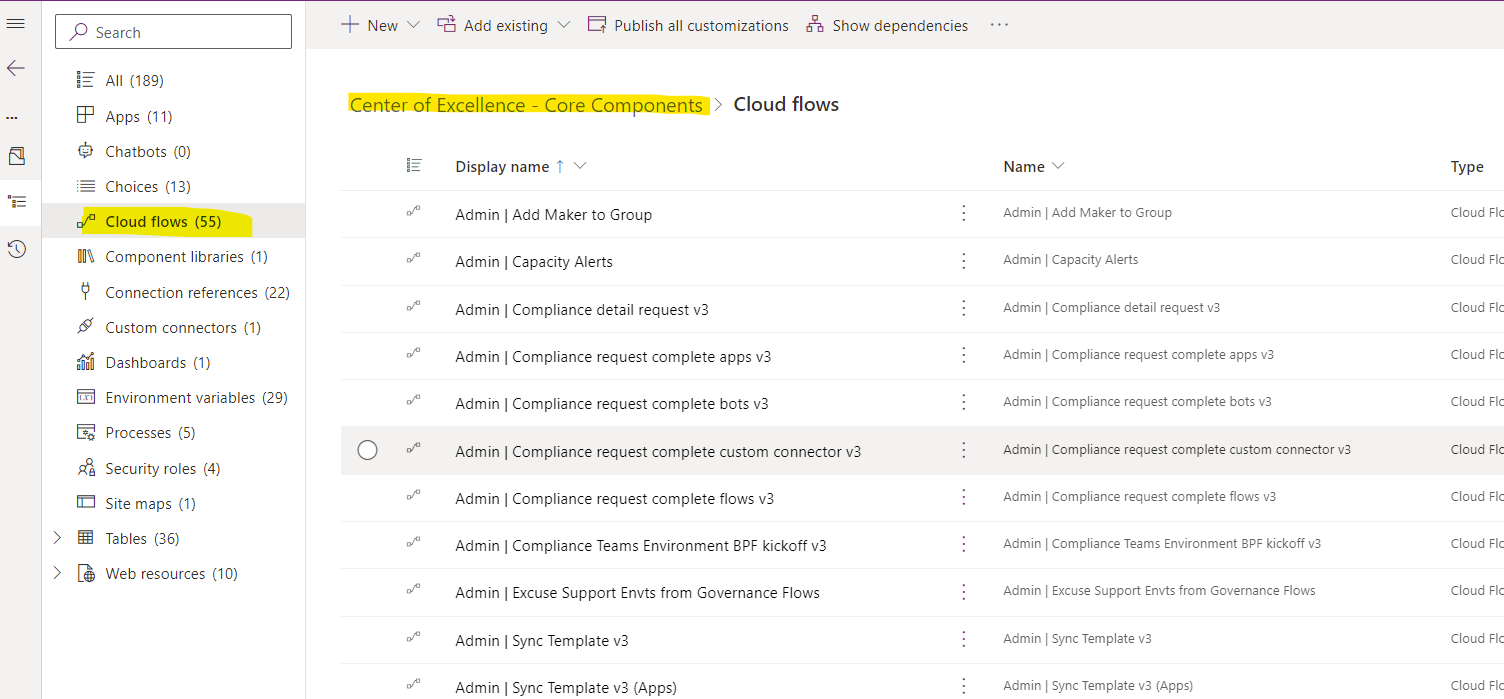 [CoE Starter Kit - BUG] Admin Command Center - Coe Flows List Empty · Issue #2206 · microsoft ...